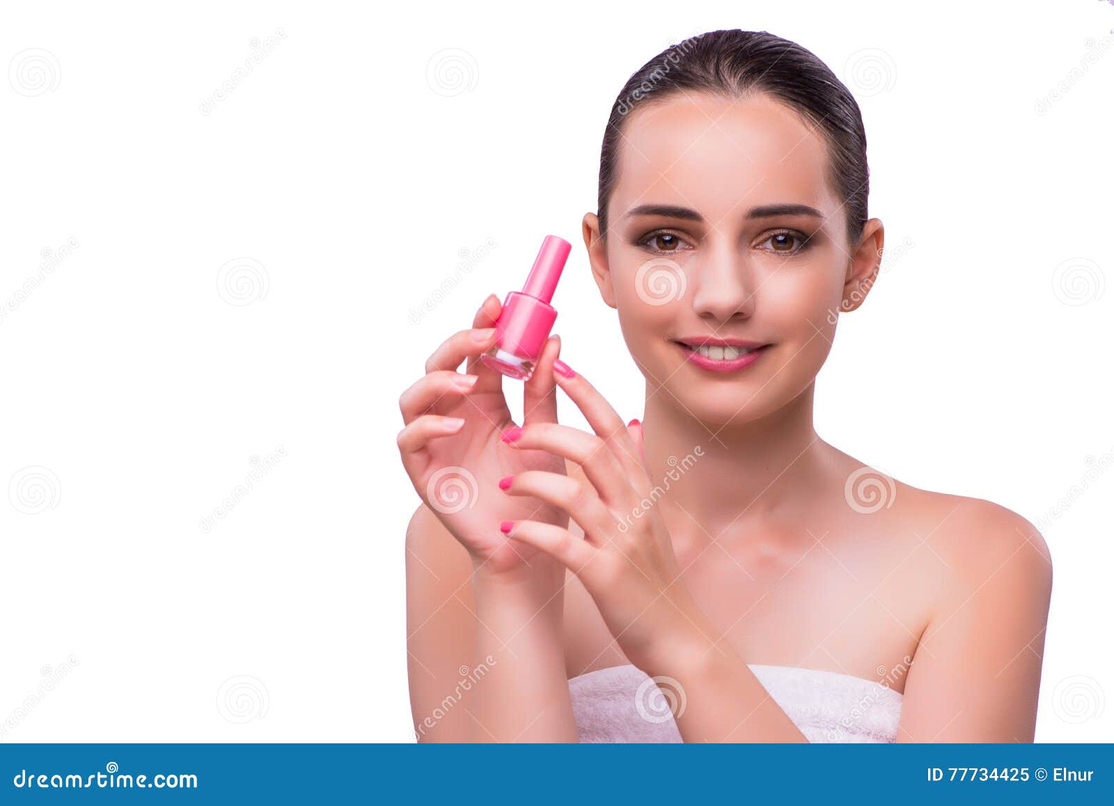The Hand Manicure Treatment in Health Concept Stock Image - Image of ...