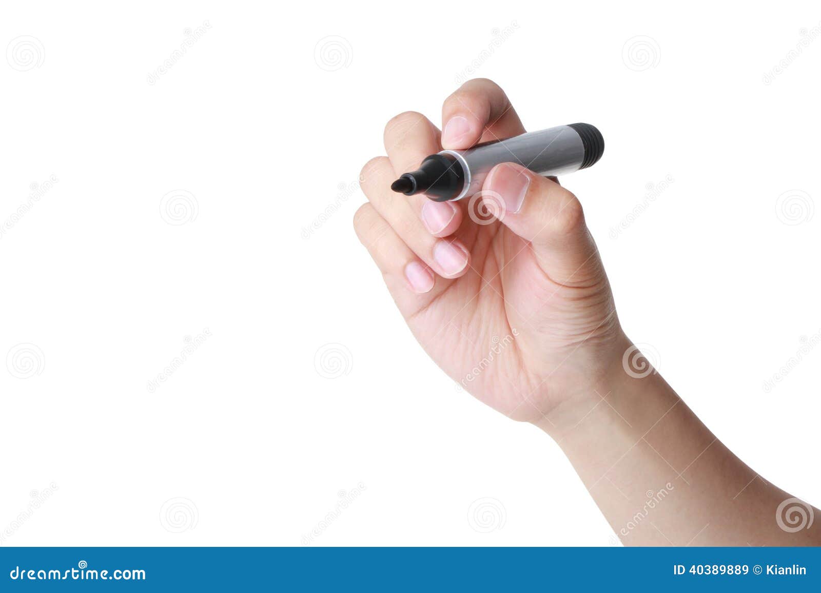 Hand with a marker stock image. Image of concept, bright - 40389889