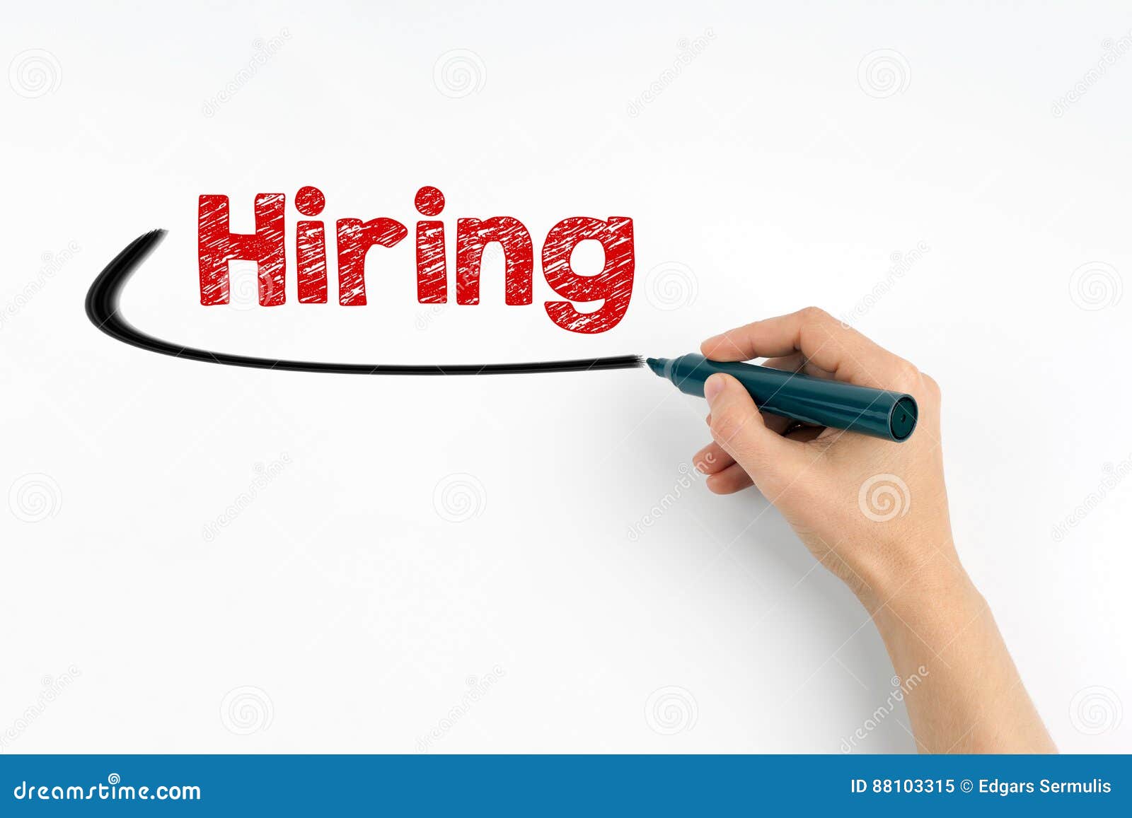 Hand with Marker Writing - Hiring Concept. White Paper Background Stock ... Hand with Marker Writing - Hiring Concept. White Paper Background Stock ...