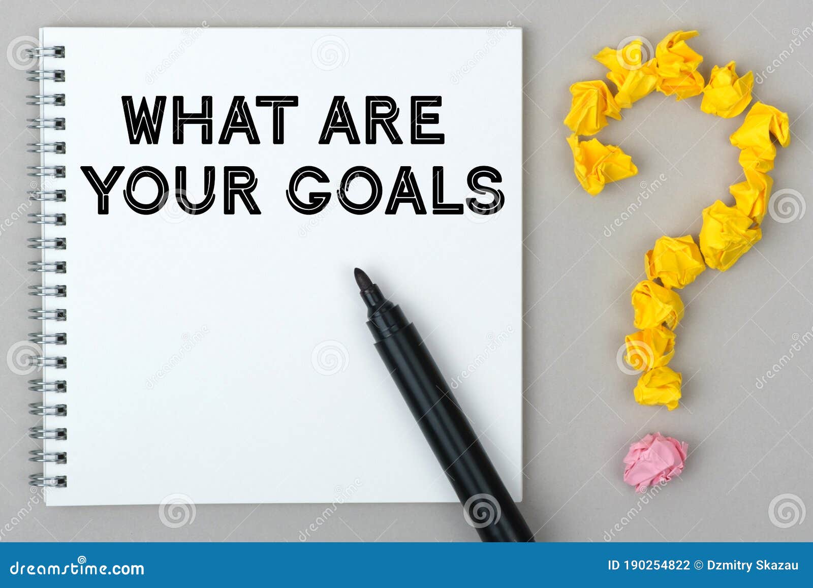 Hand with Marker Writing: What are Your Goals Stock Photo - Image of ...