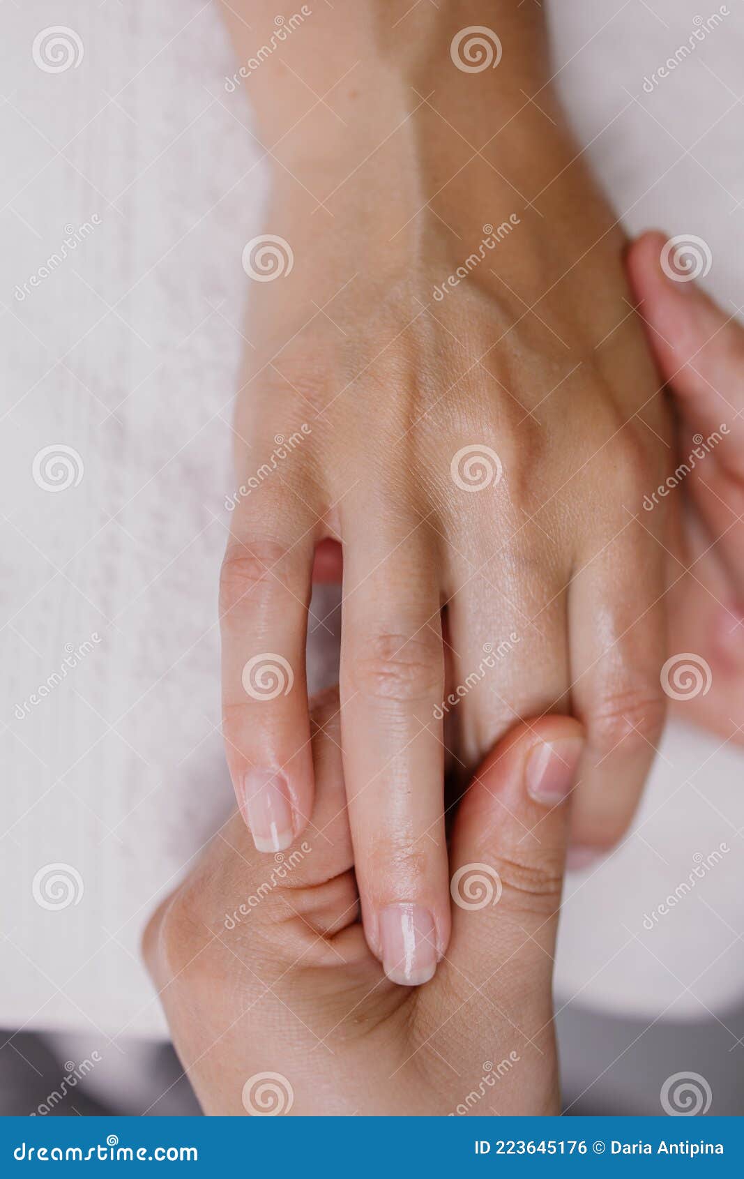 Hand Massage In The Spa Salon Professional Massage Therapist Massaging