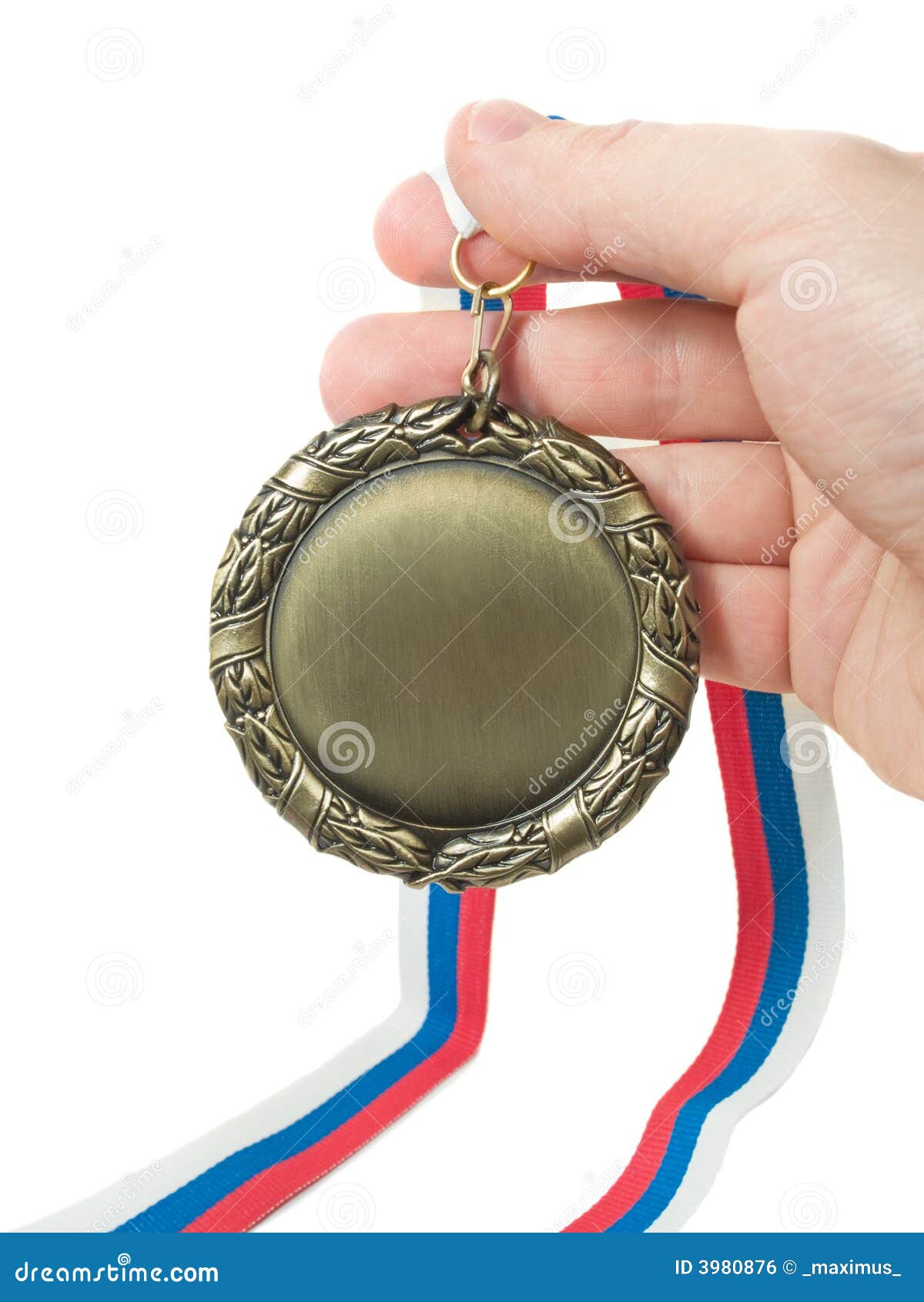 Hand and medal1 stock photo. Image of elegance, contest - 3980876