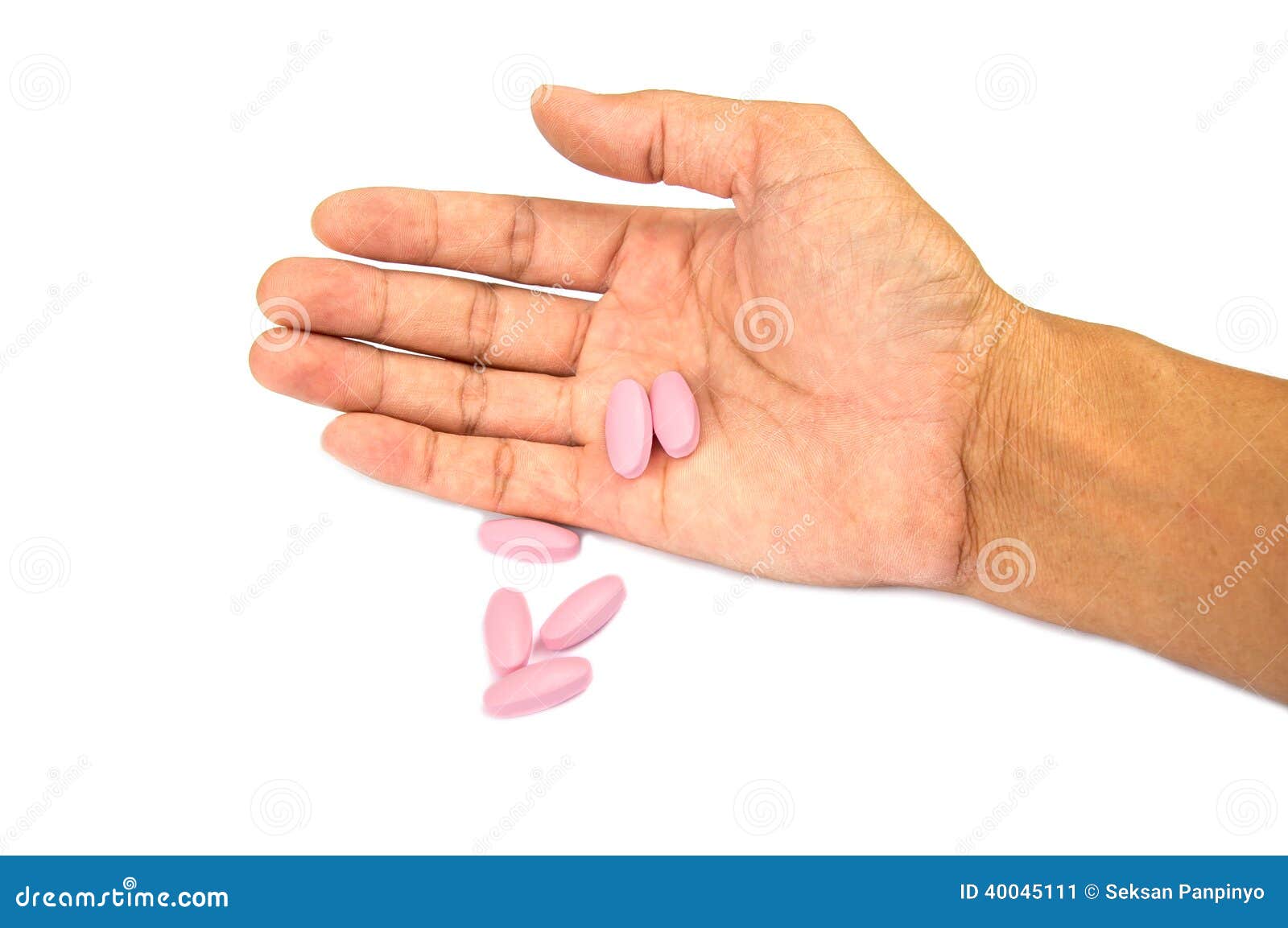 Hand with Medicine Isolated Stock Image - Image of pill, abuse: 40045111