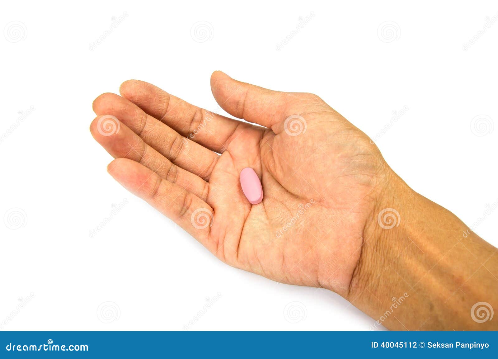 Hand with Medicine Isolated Stock Photo - Image of color, female: 40045112