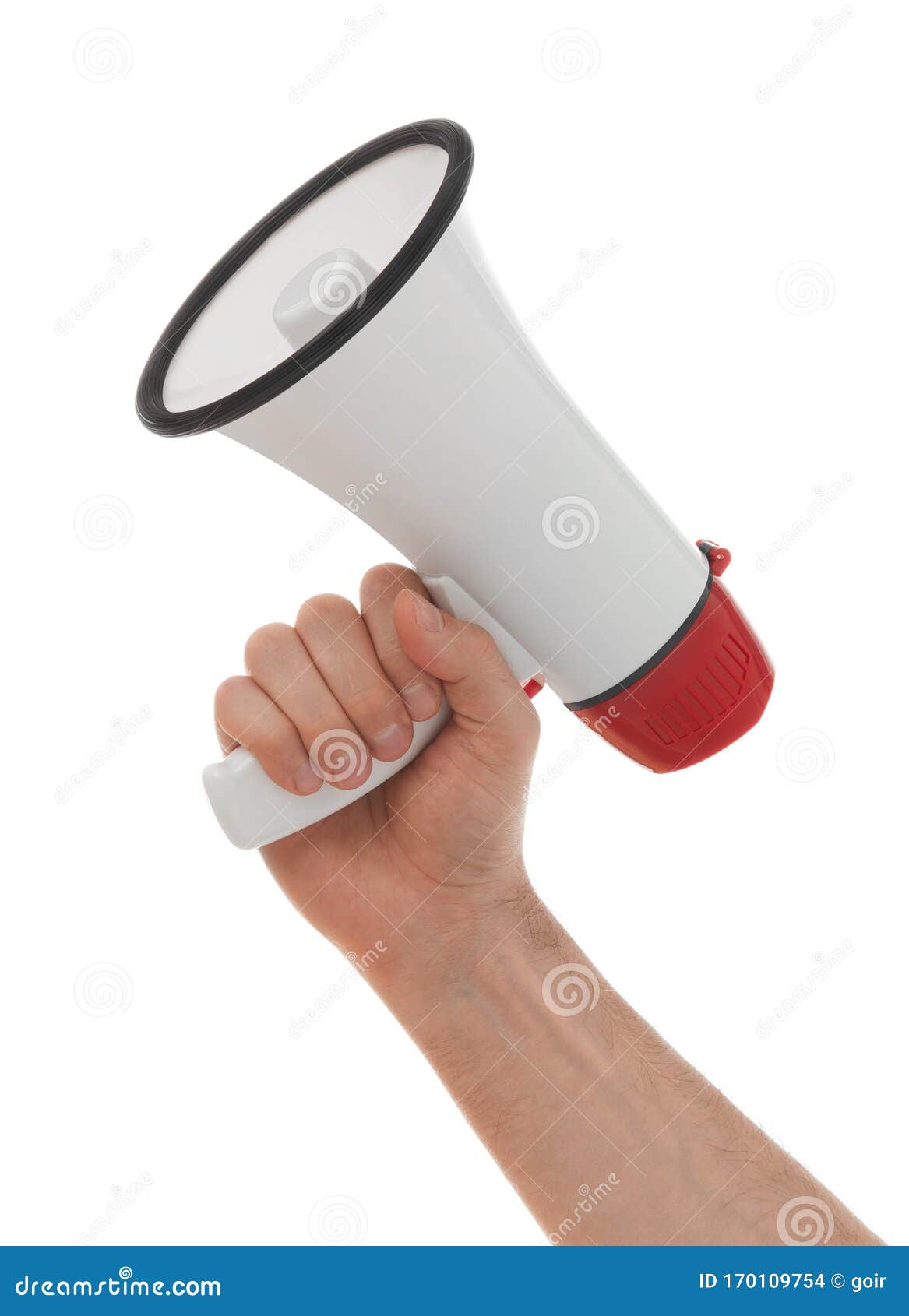 Hand with megaphone stock photo. Image of issues, ideas - 170109754