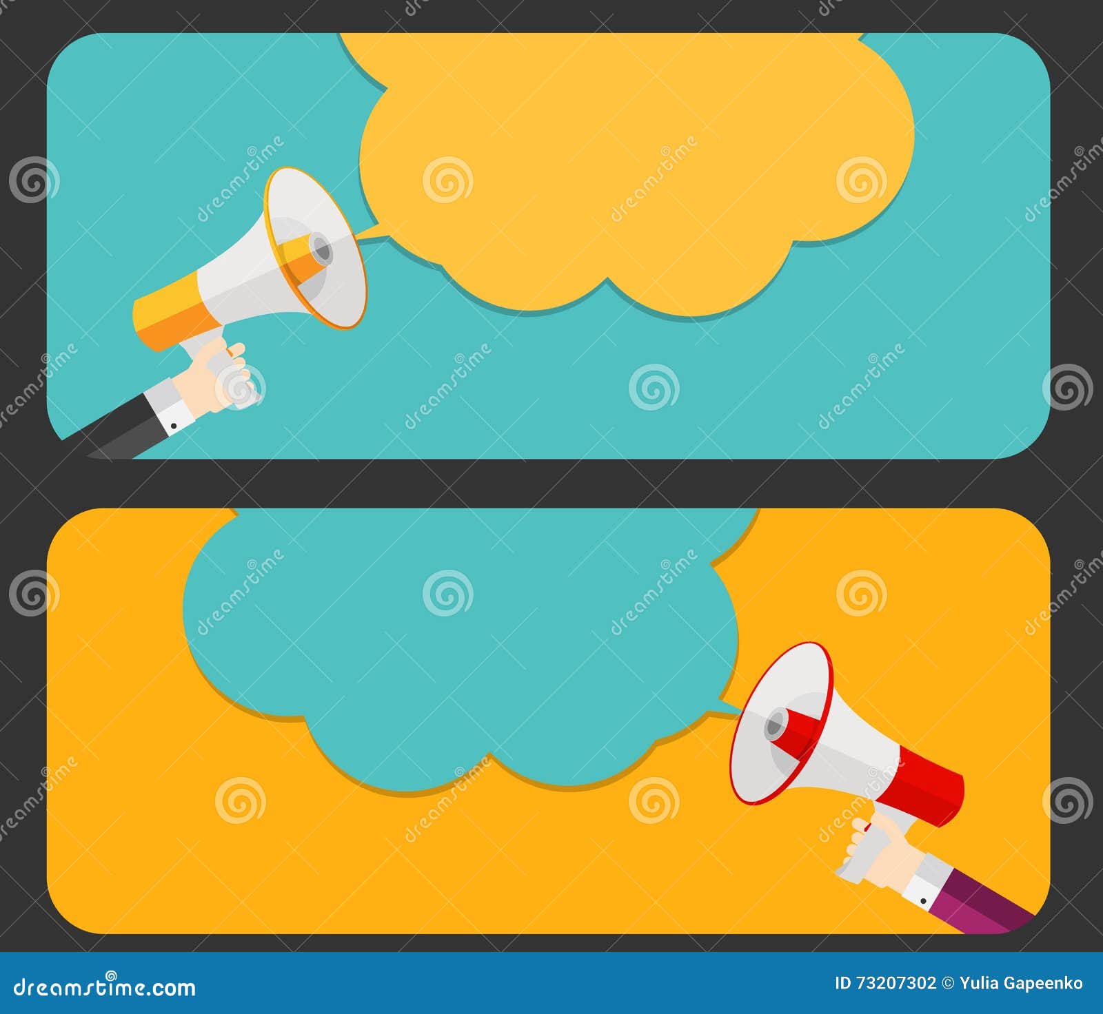 Hand with Megaphone and Speech Bubble Vector Illustration Stock Vector ... Hand with Megaphone and Speech Bubble Vector Illustration Stock Vector ...
