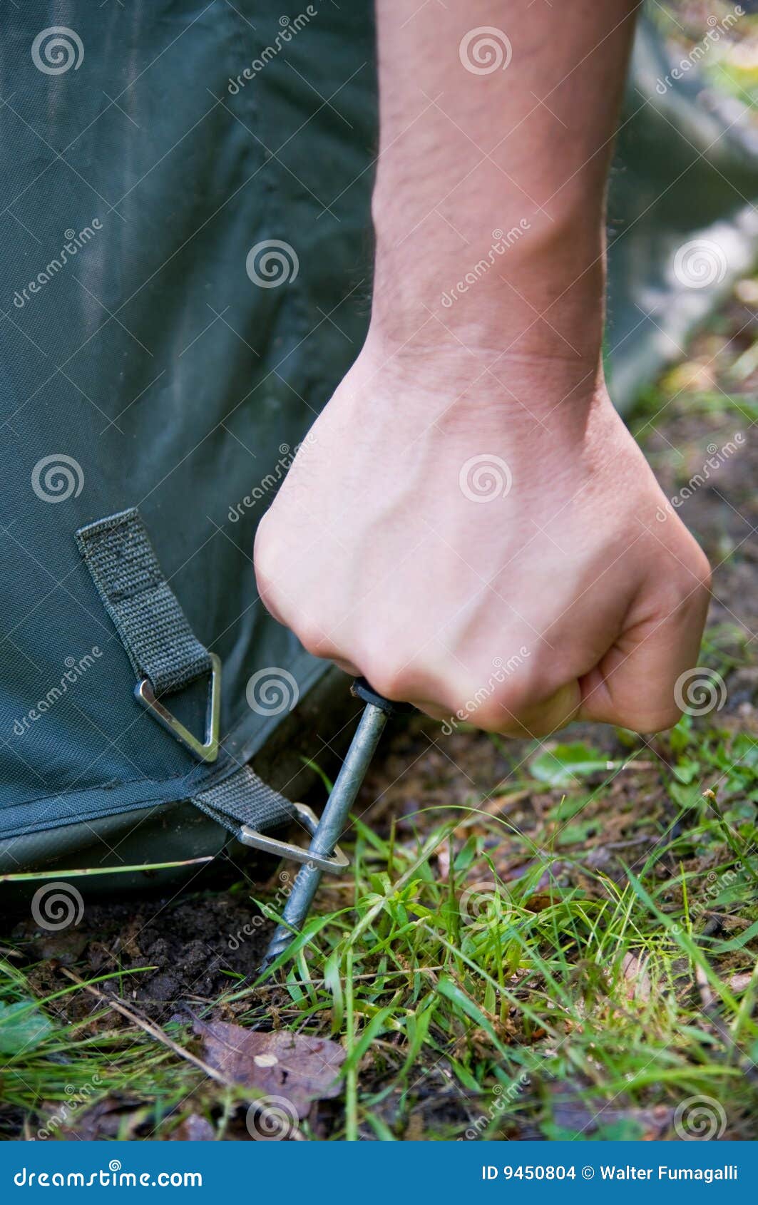 Hand Men Still Tent Camping Stock Photo - Image of awning, hold: 9450804