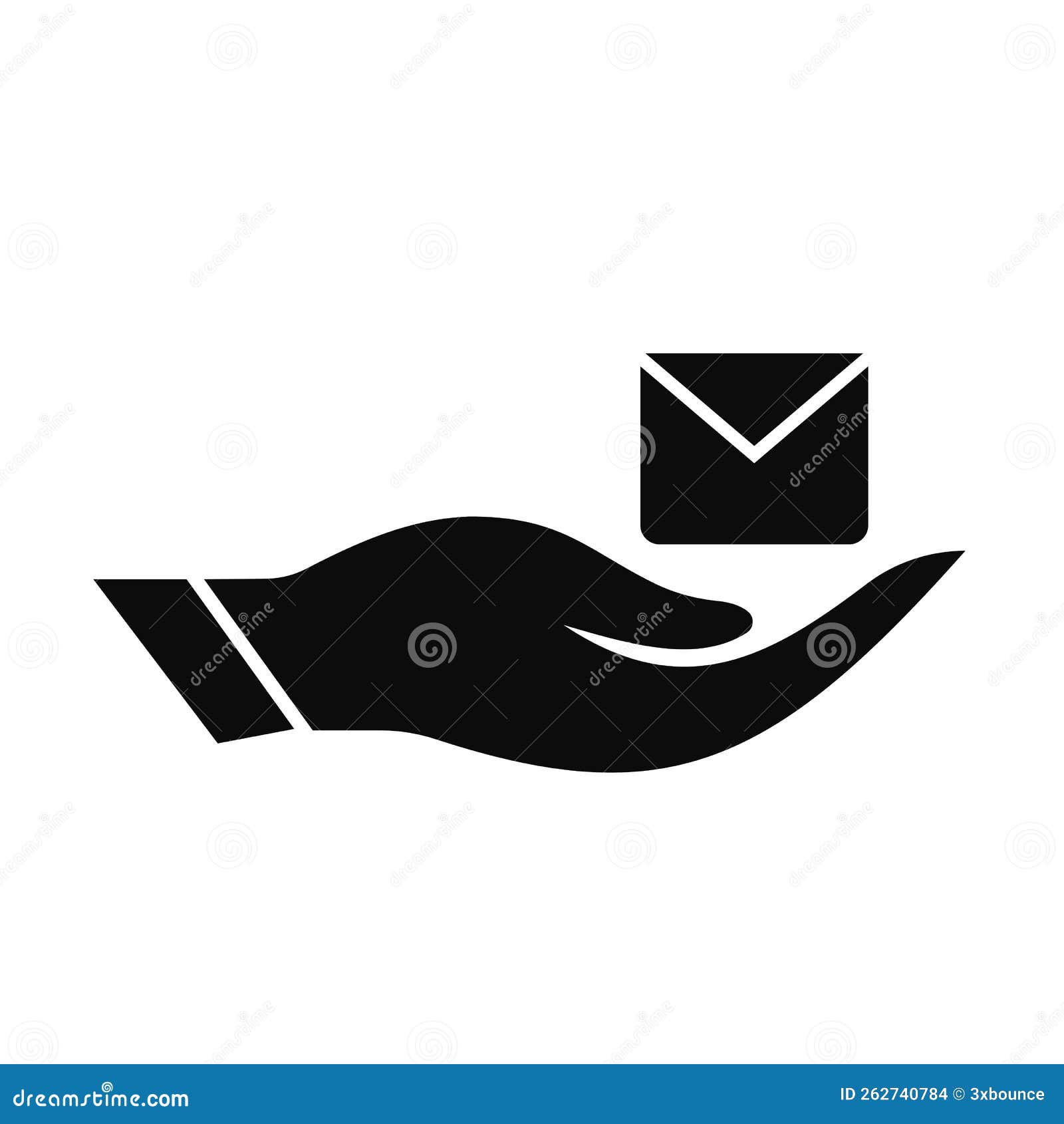 Hand Message Logo Design. Message Logo with Hand Concept Vector Stock ...