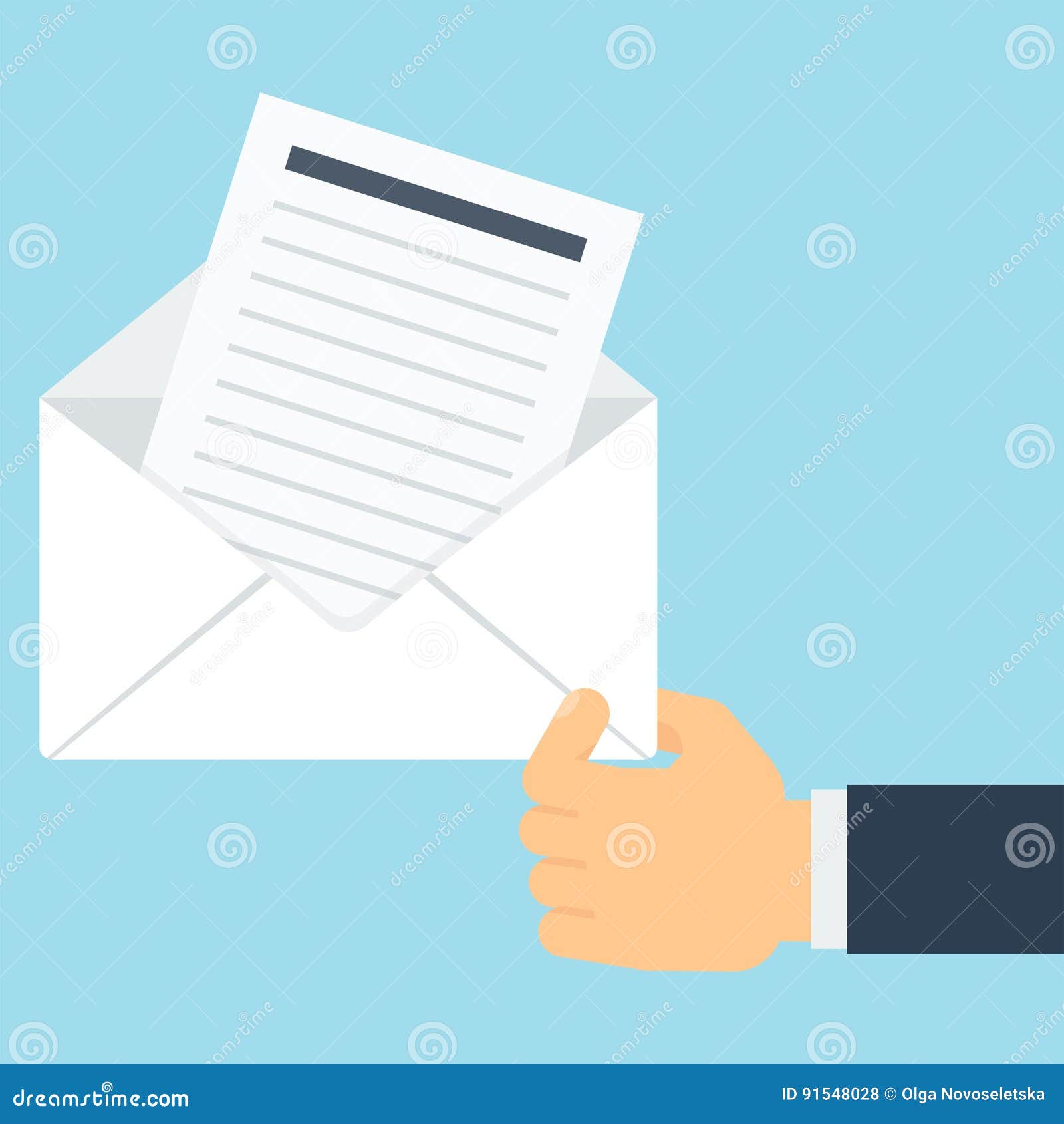 Hand met brief vector illustratie. Illustration of norm - 91548028