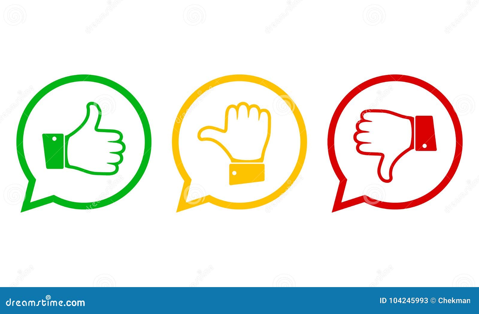 Hand Met De Duim Vector Illustratie Stock Illustratie - Illustration of ...