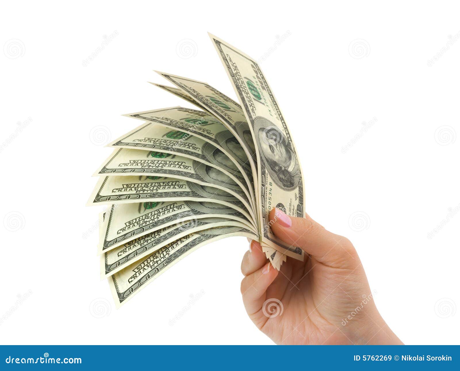 Hand met geld stock afbeelding. Image of geld, achtergrond - 5762269
