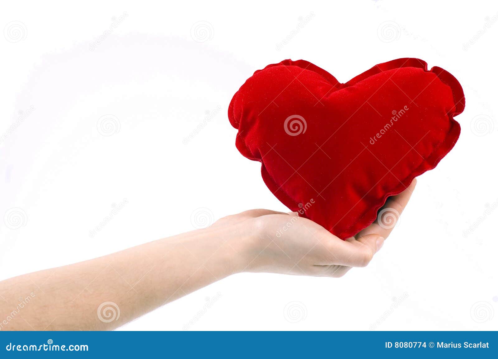 Hand met hart stock foto. Image of samenvatting, hart - 8080774