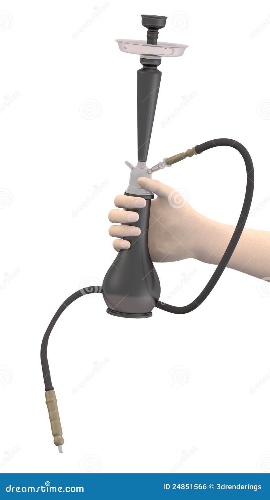 Hand met shisha stock illustratie. Illustration of mannetje - 24851566