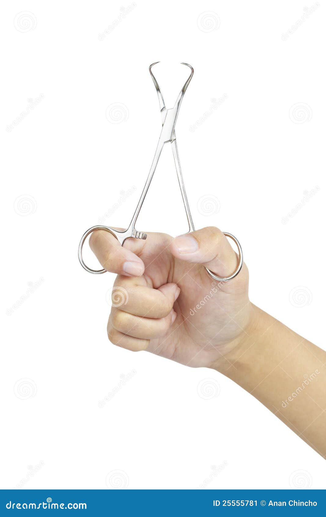 Hand with Metal Medical Equipment Tools Stock Image - Image of angled ...