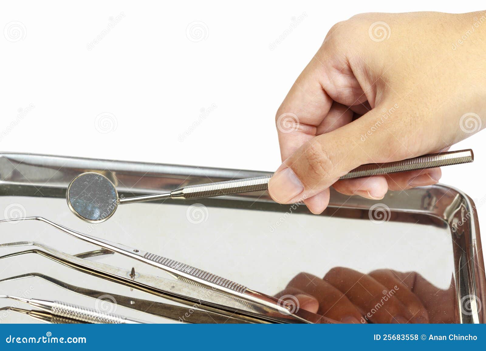 Hand with Metal Medical Equipment Tools Stock Photo - Image of medicine ...