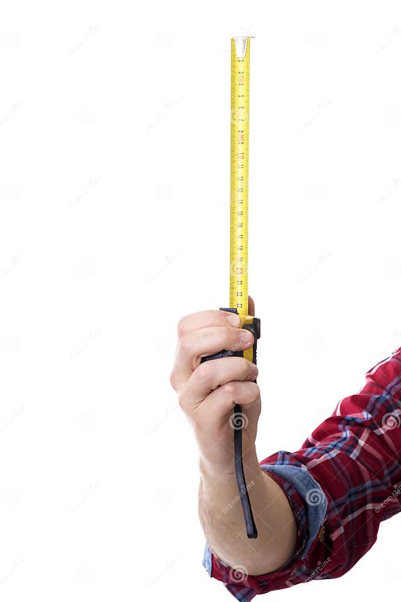 Hand with meter stock photo. Image of centimeter, female - 86727572