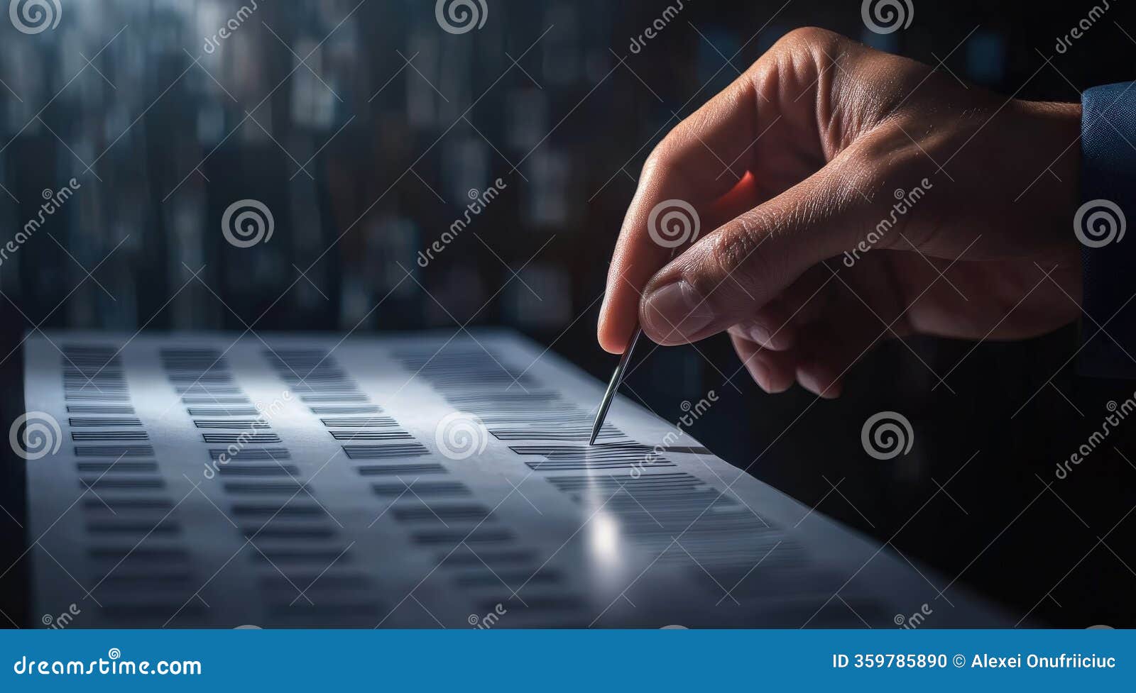 A Hand is Methodically Drawing a Check Mark on a Digital Screen Stock ...