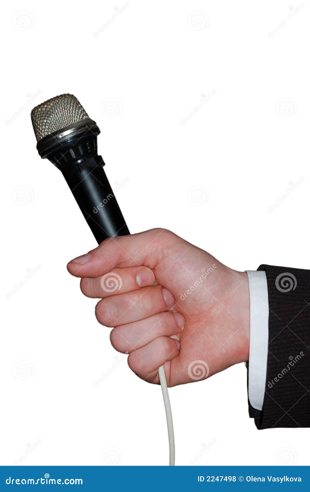 Hand With Microphone Picture. Image: 2247498