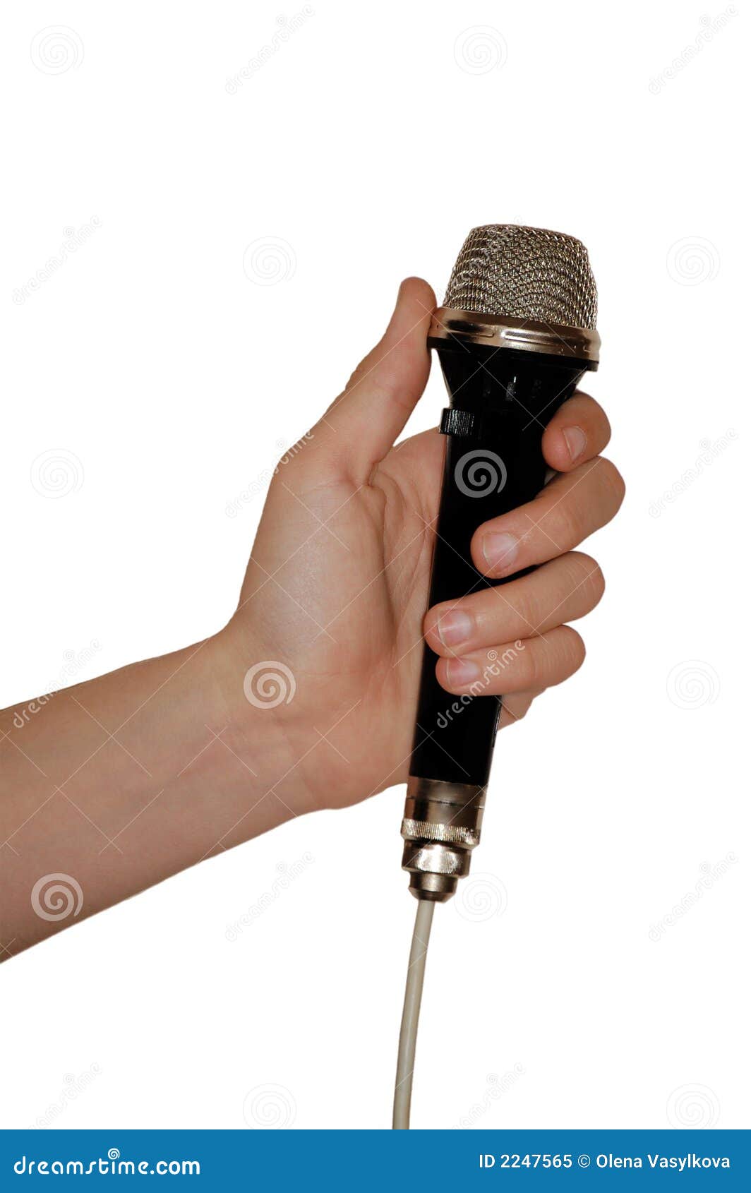 Hand with microphone stock image. Image of techno, dancing - 2247565