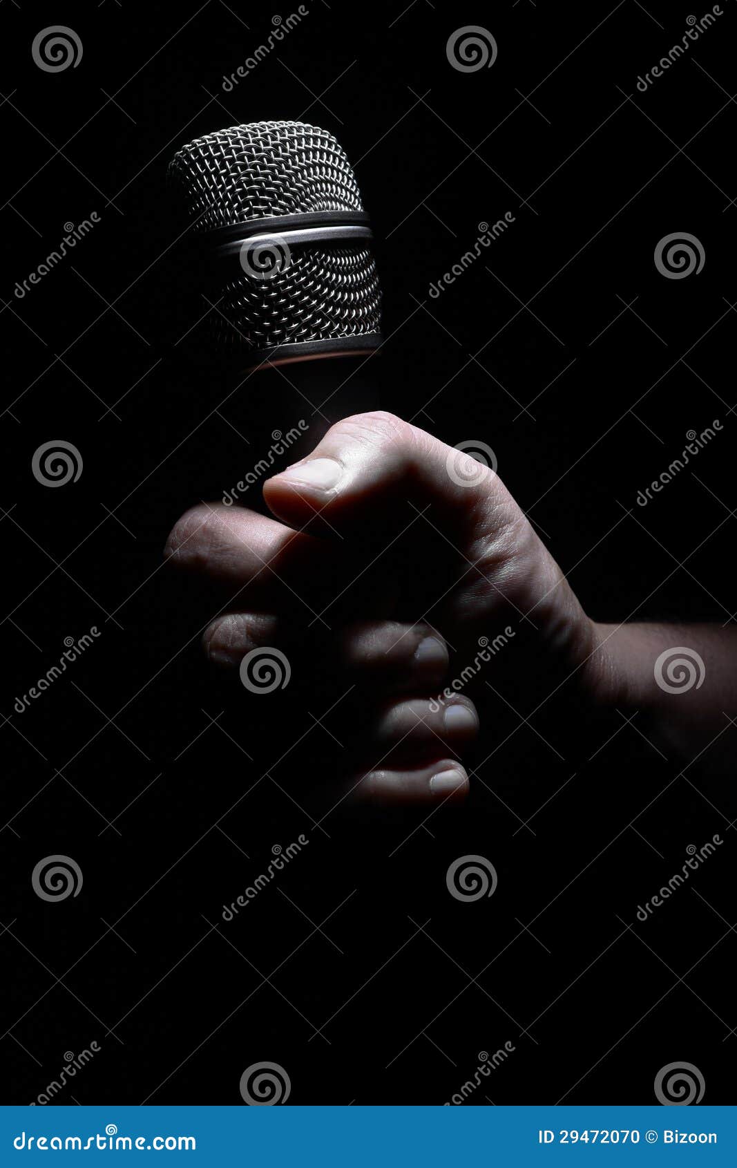 Hand and microphone stock photo. Image of amplifier, equipment - 29472070