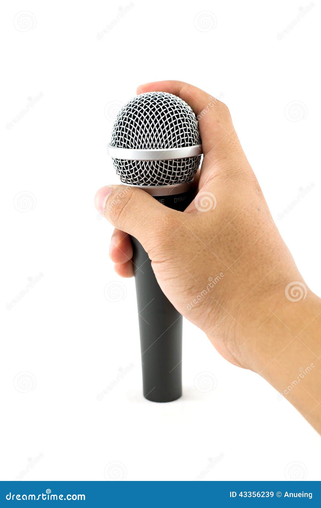 Hand with a microphone stock image. Image of karaoke - 43356239