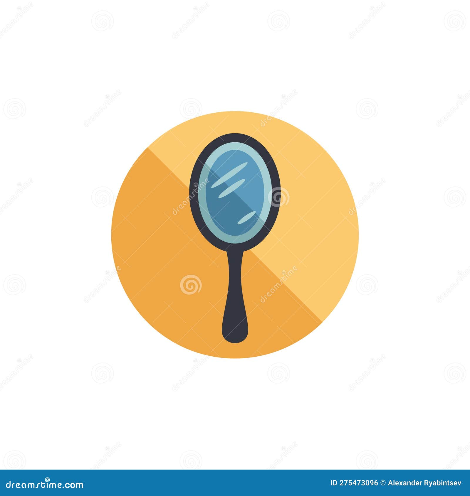 Hand Mirror Icon. Simple Element Illustration. Hand Mirror Symbol ...