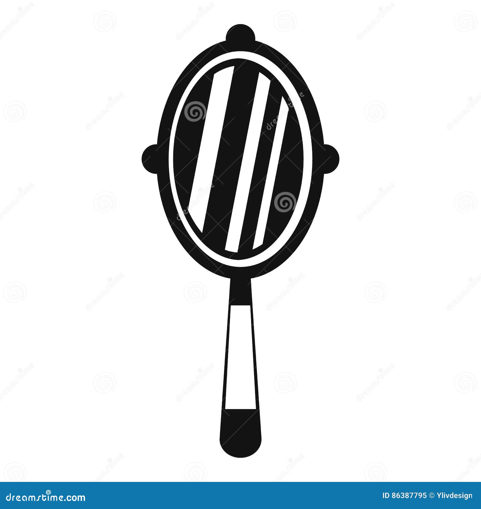 Hand Mirror Icon, Simple Style Stock Vector - Illustration of icon ...