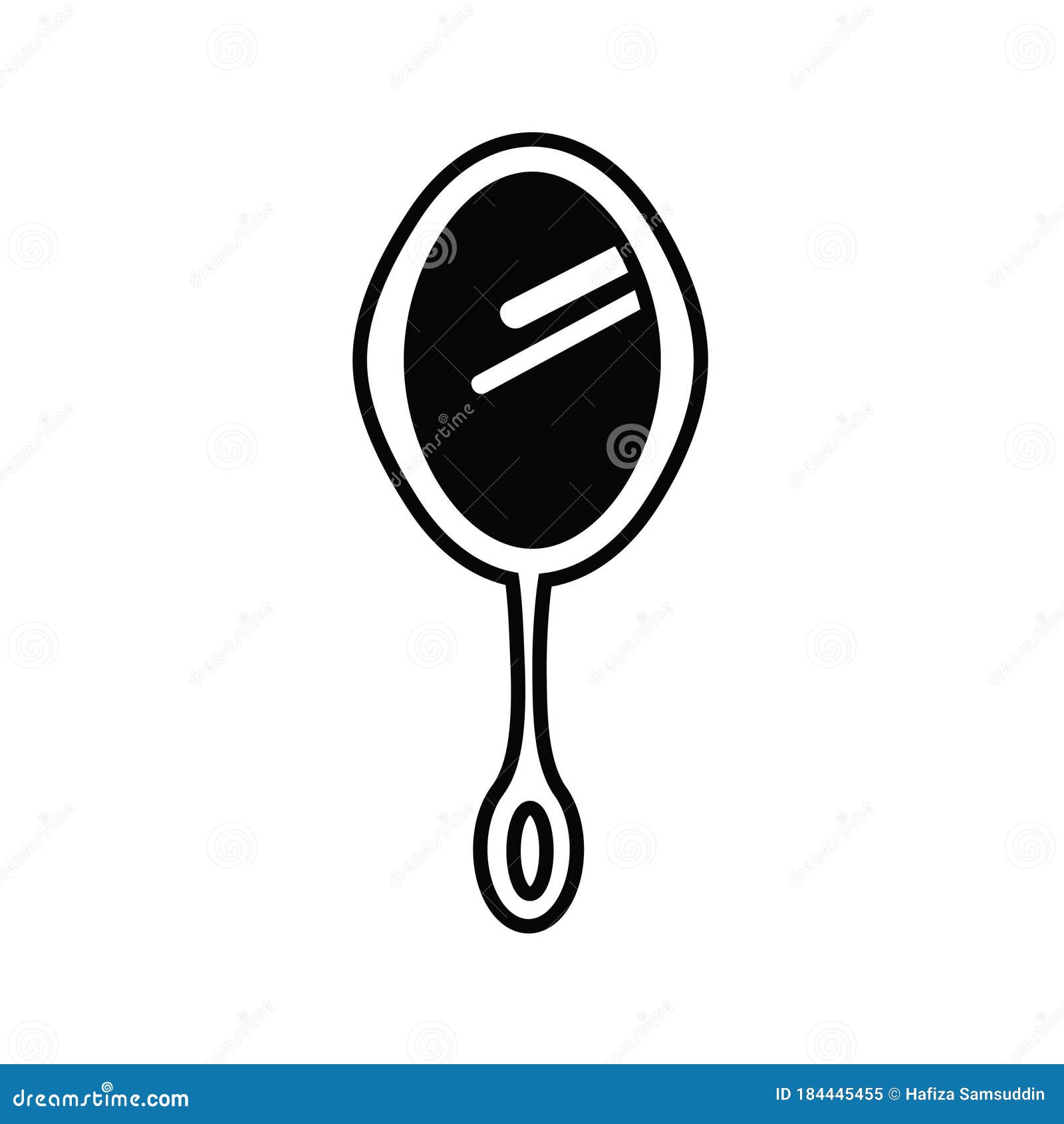 Hand Mirror. Vector Illustration Decorative Background Design Stock ...