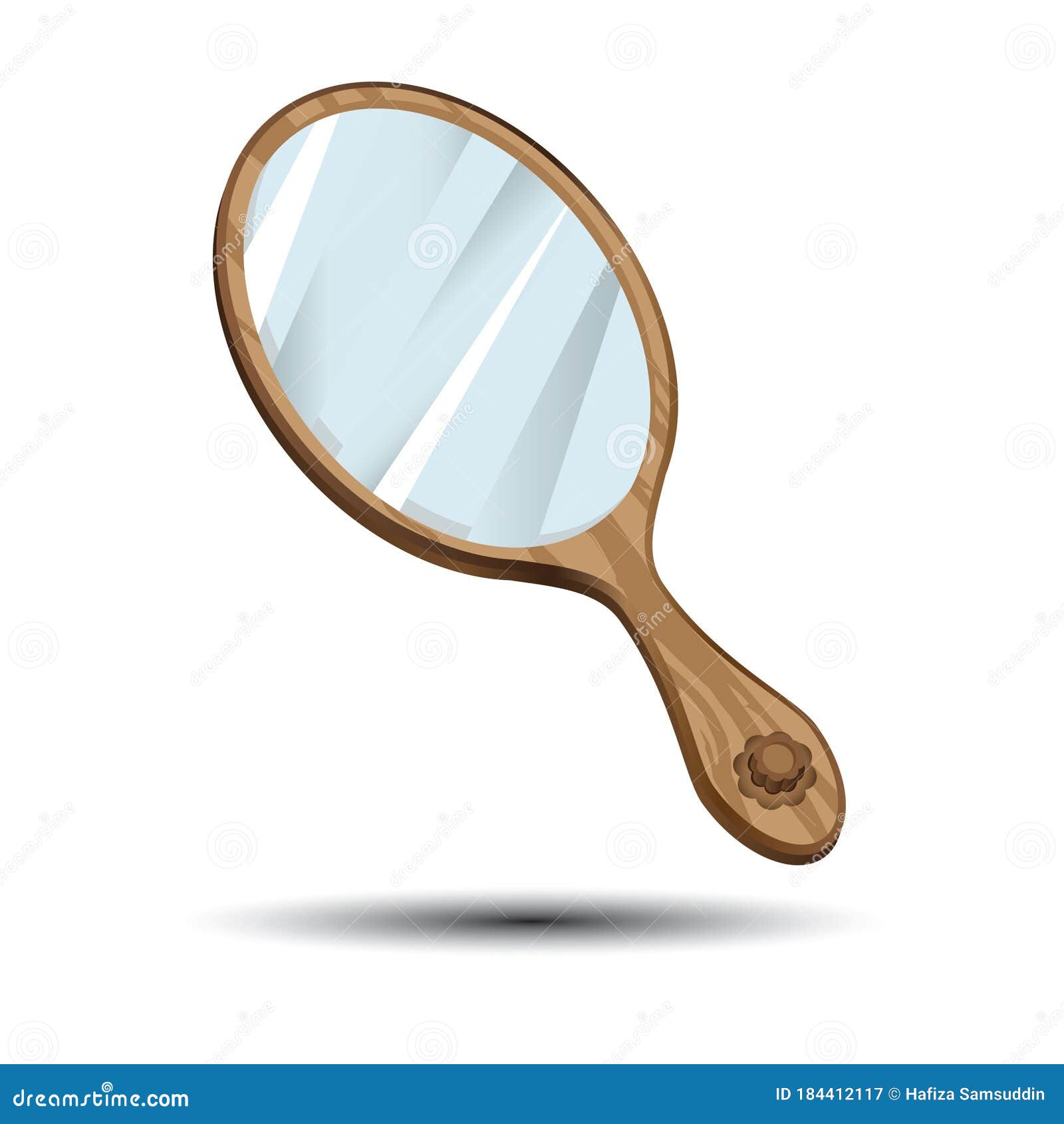 Hand Mirror. Vector Illustration Decorative Background Design Stock ...