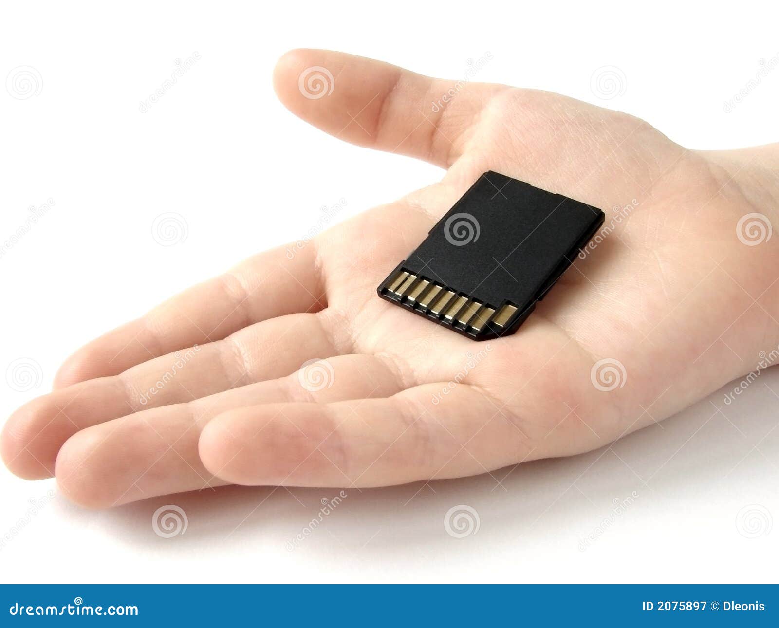 Hand mit codierter Karte 1 stockbild. Bild von informationen - 2075897