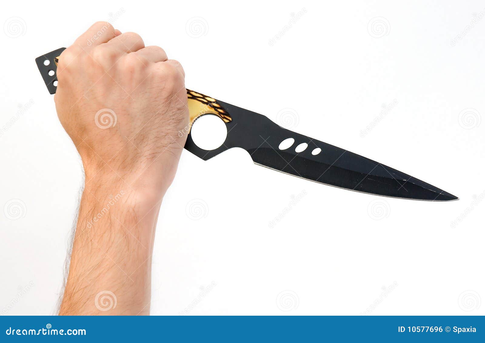 Hand mit Dolch stockfoto. Bild von blatt, dolch, abbruch - 10577696