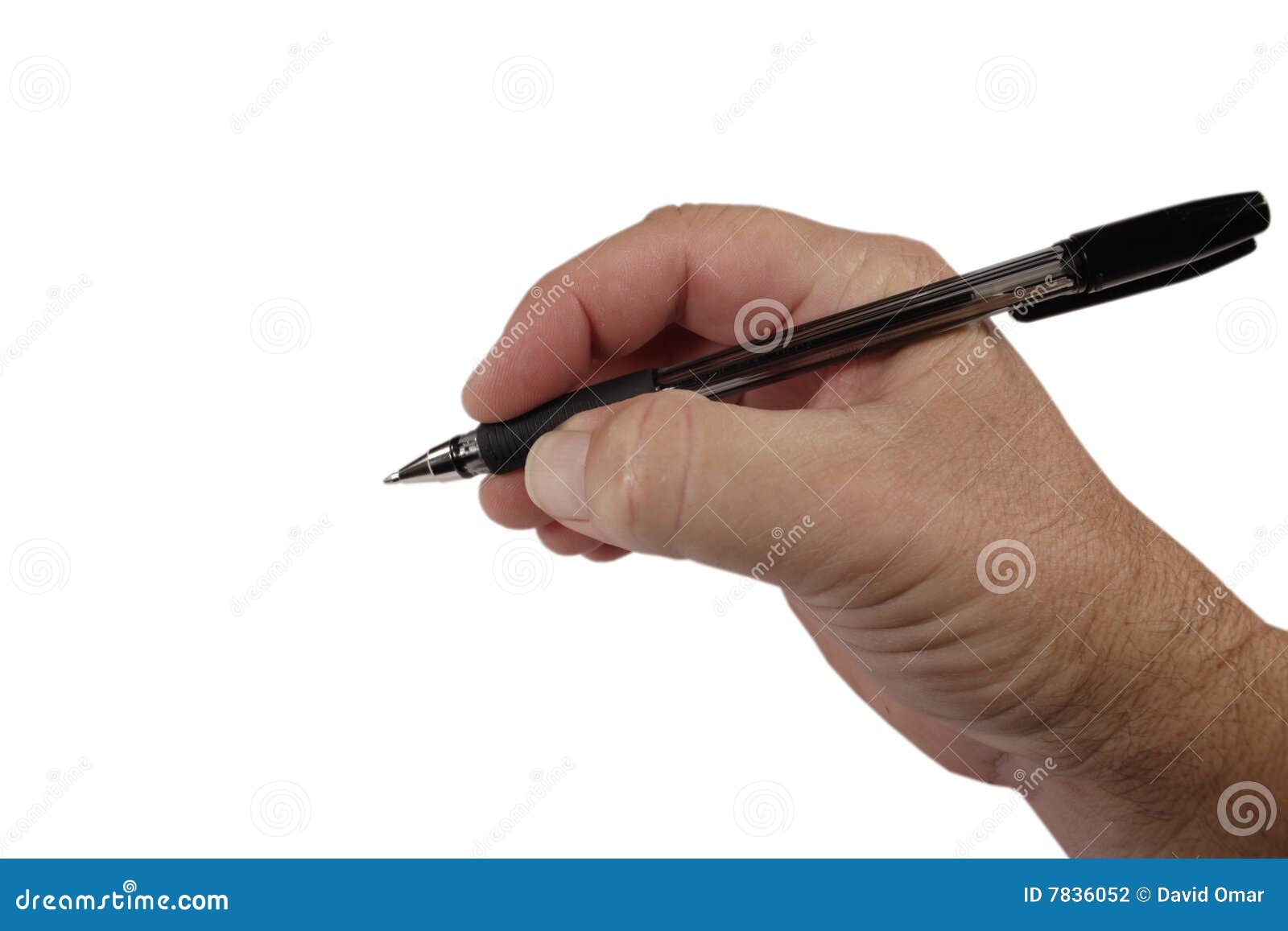 Hand Mit Stift Bild. Bild: 7836052