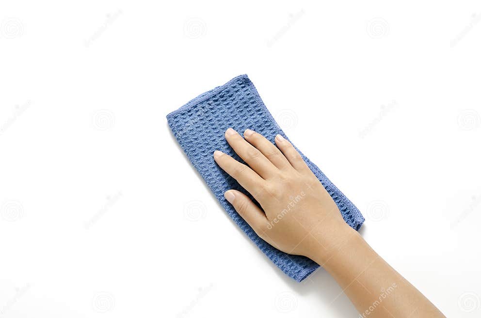 Hand mit Lappen stockfoto. Bild von hand, wohlriechend - 45858106