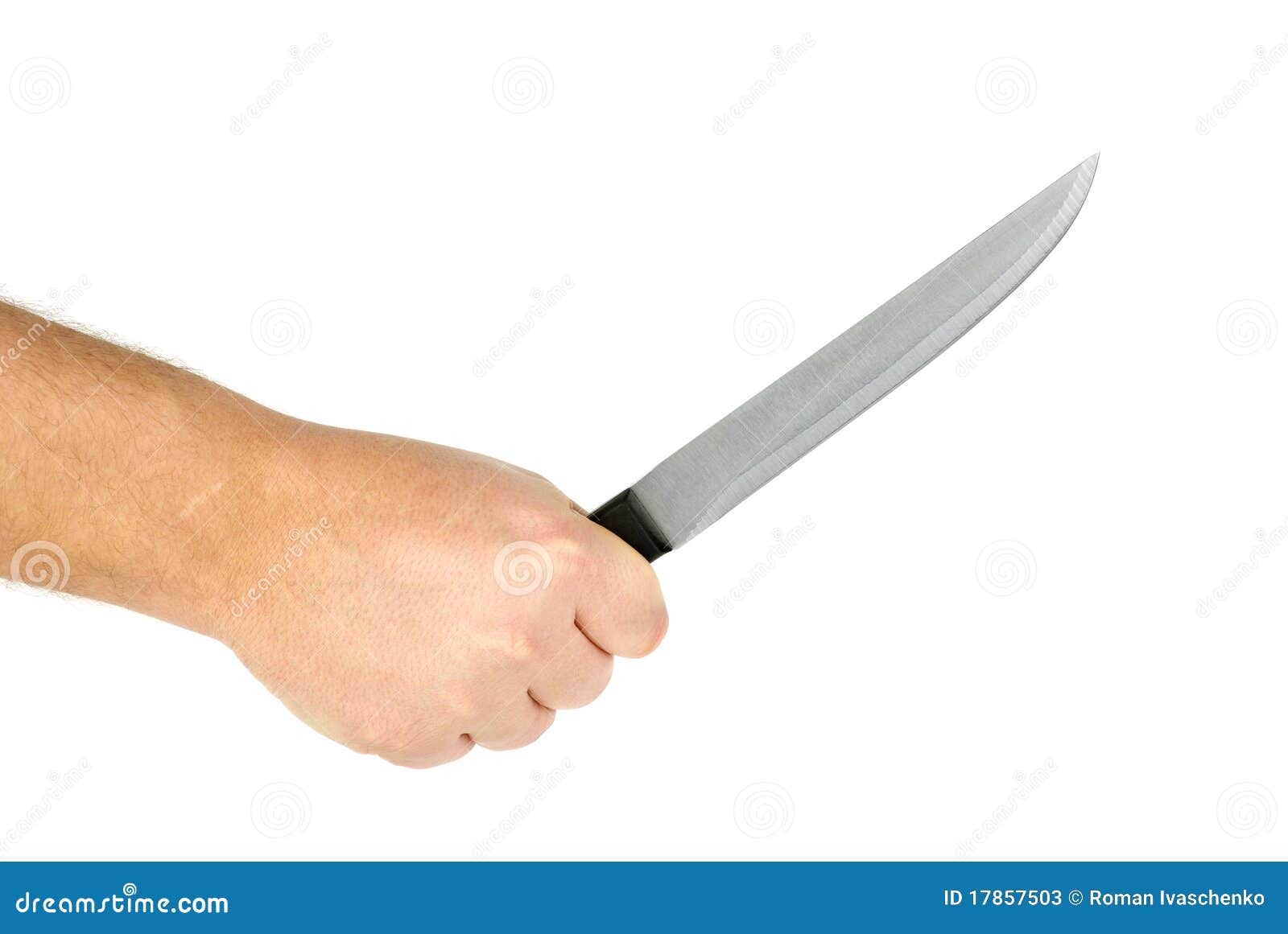 Hand mit Messer stockbild. Bild von hand, küche, gewalttätigkeit - 17857503