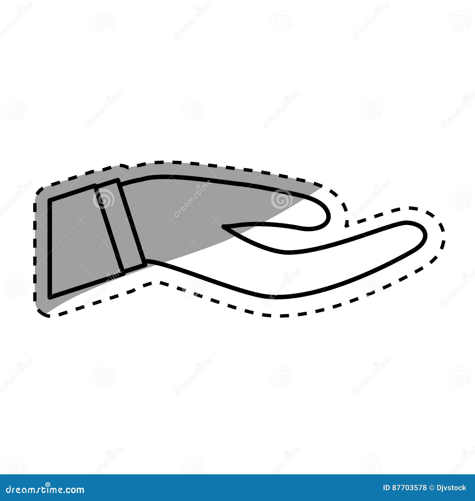 Hand Mit Offenem Symbol Der Palme Stock Abbildung - Illustration von ...