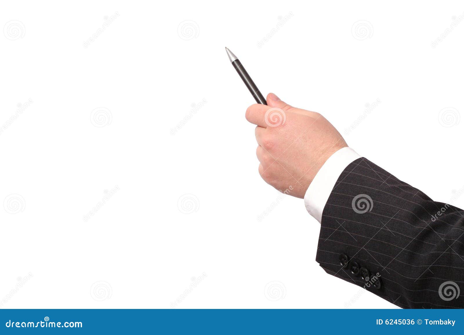 Hand Mit Stift Bild. Bild: 6245036