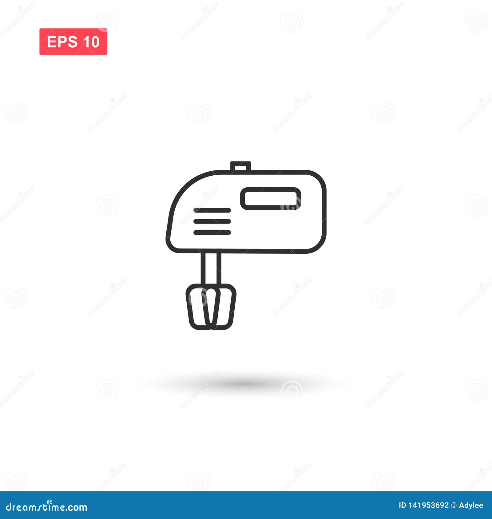 Hand Mixer Icon Vector Isolated 4 Stock Vector - Illustration of logo ...