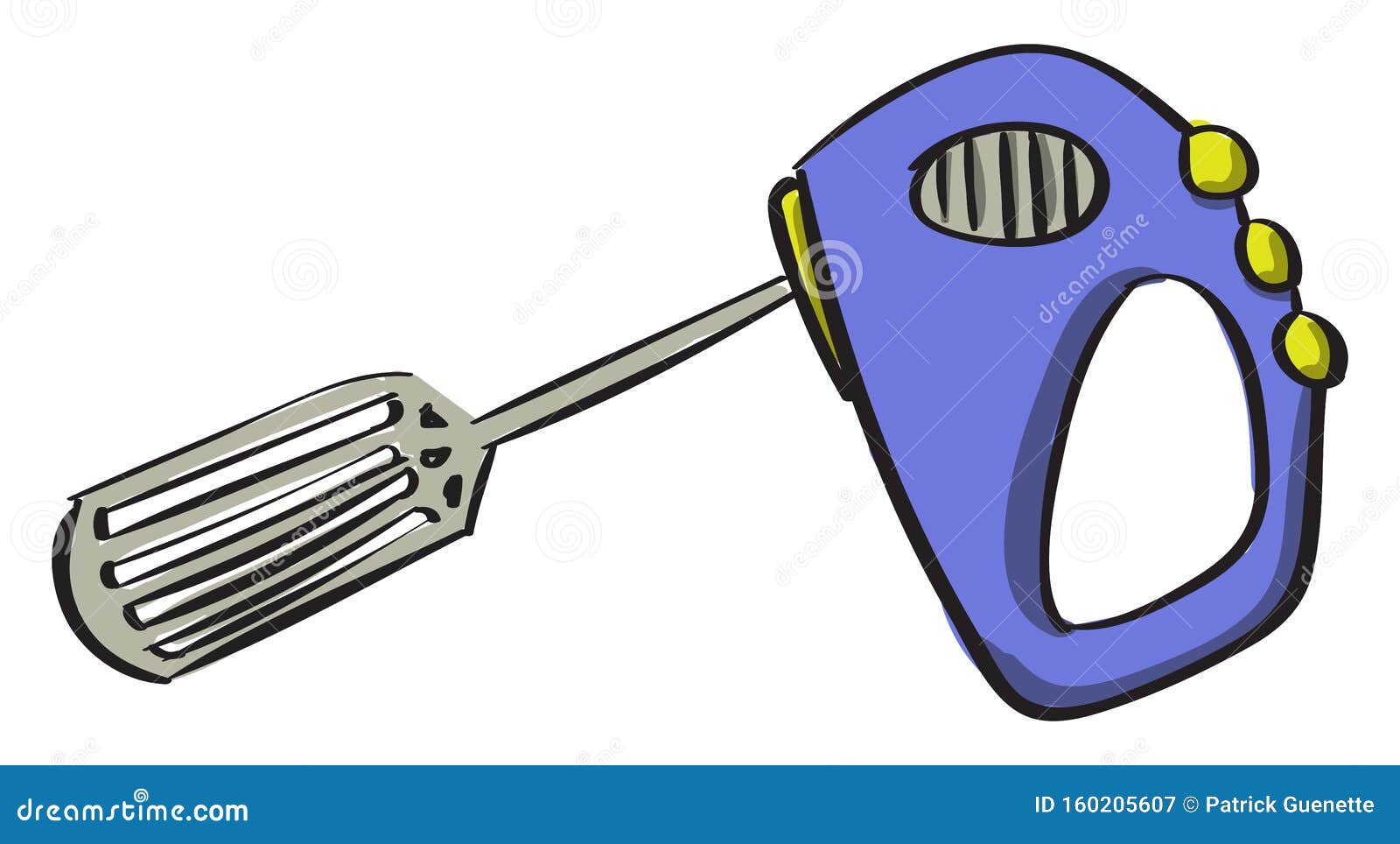 Hand Mixer, Illustration, Vector Stock Vector - Illustration of ...