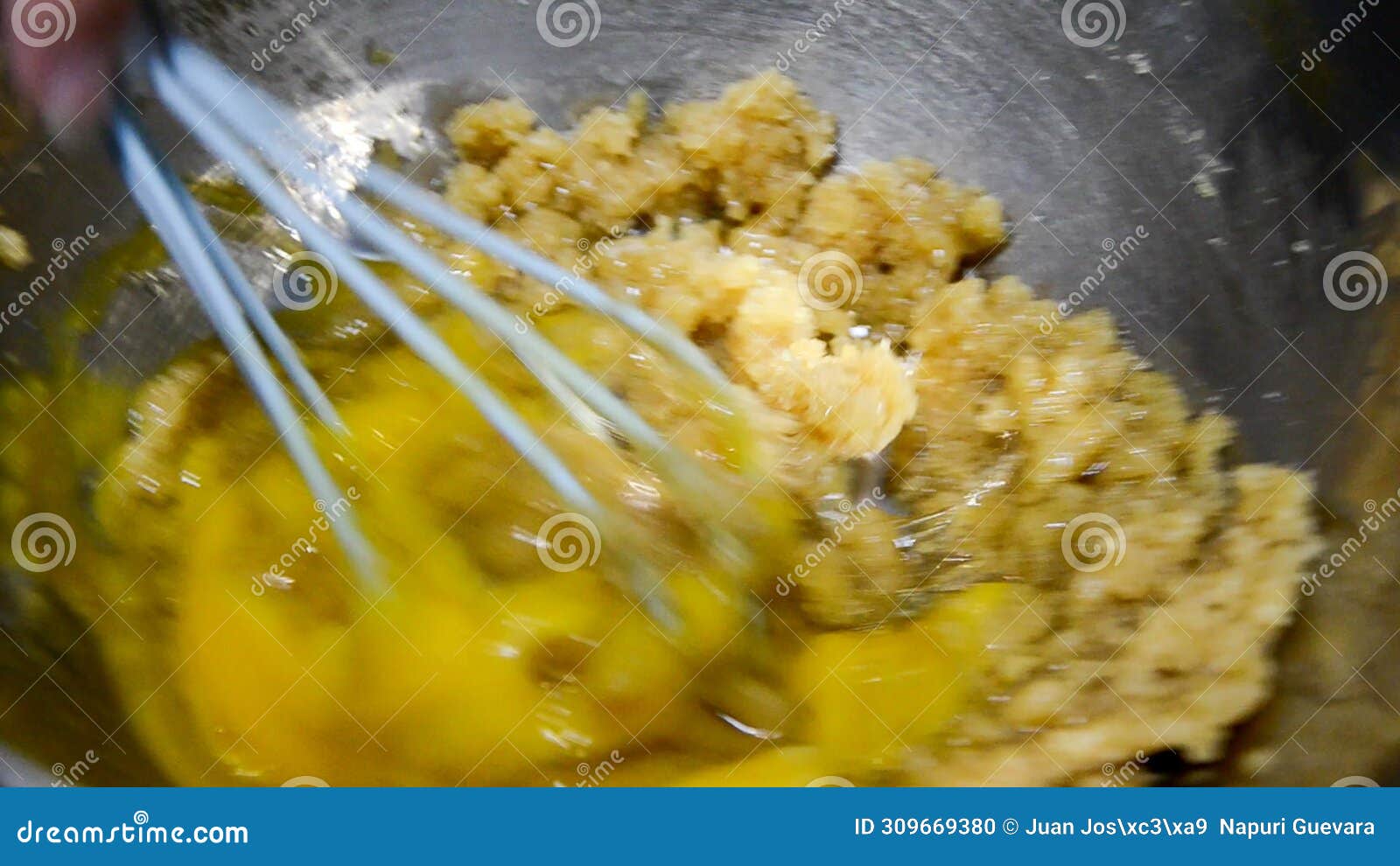Hand Mixing the Mixture for a Cake Stock Photo - Image of baker ...