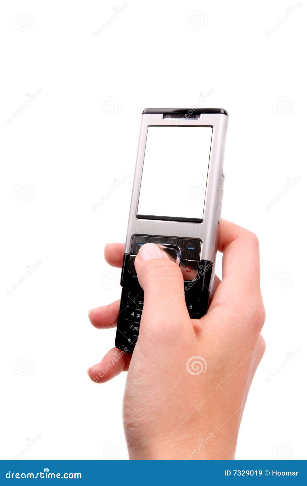 Hand and mobile phone stock image. Image of communicate - 7329019