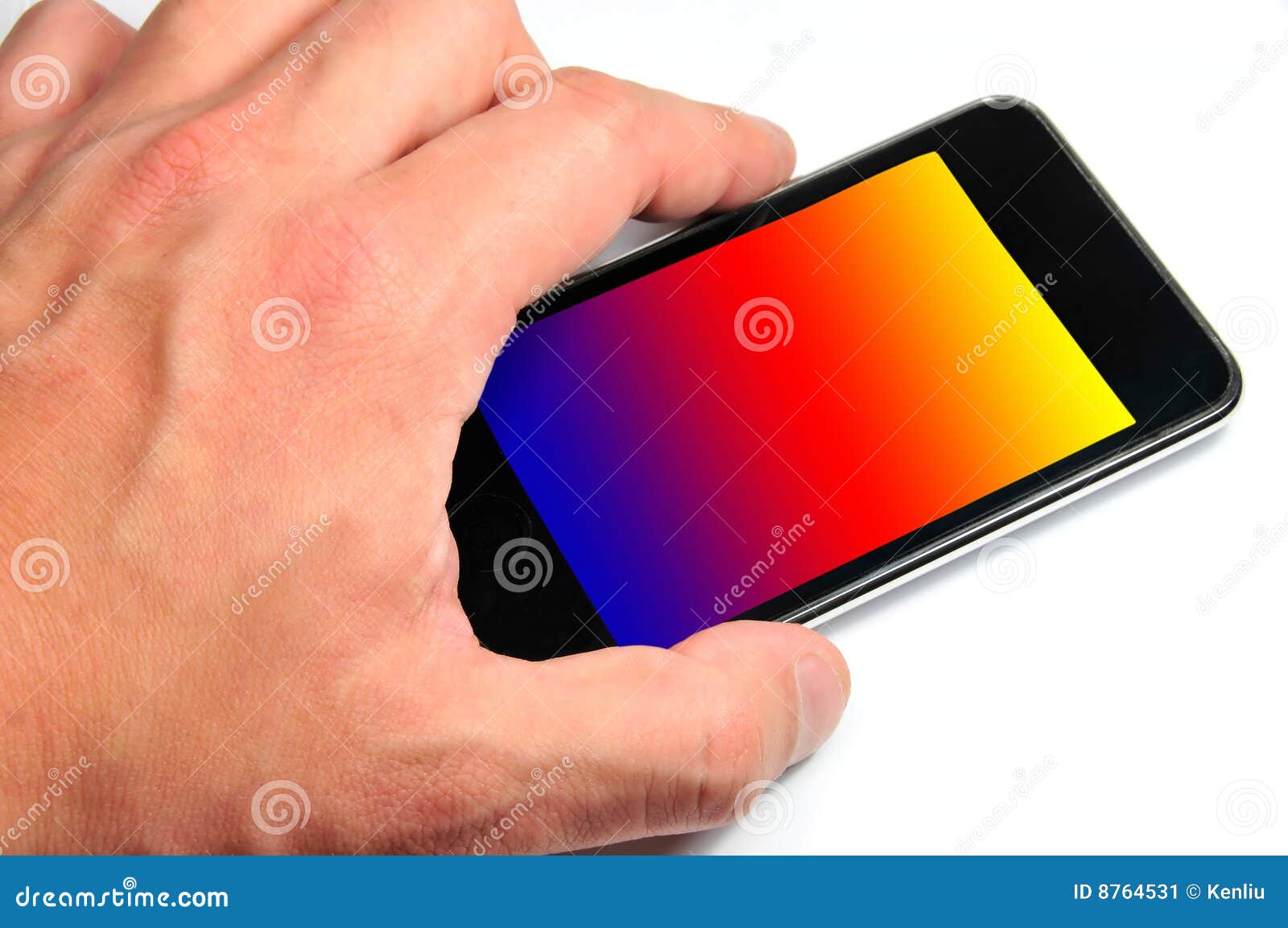 Hand and mobile phone stock image. Image of computer, gadget - 8764531