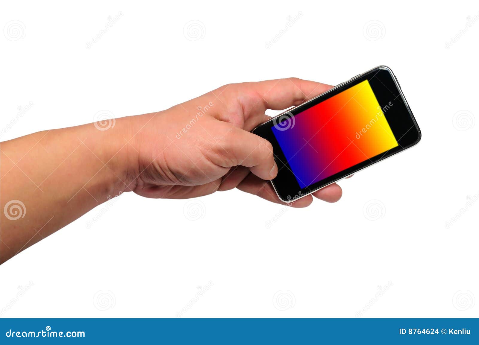 Hand and mobile phone stock photo. Image of connections - 8764624