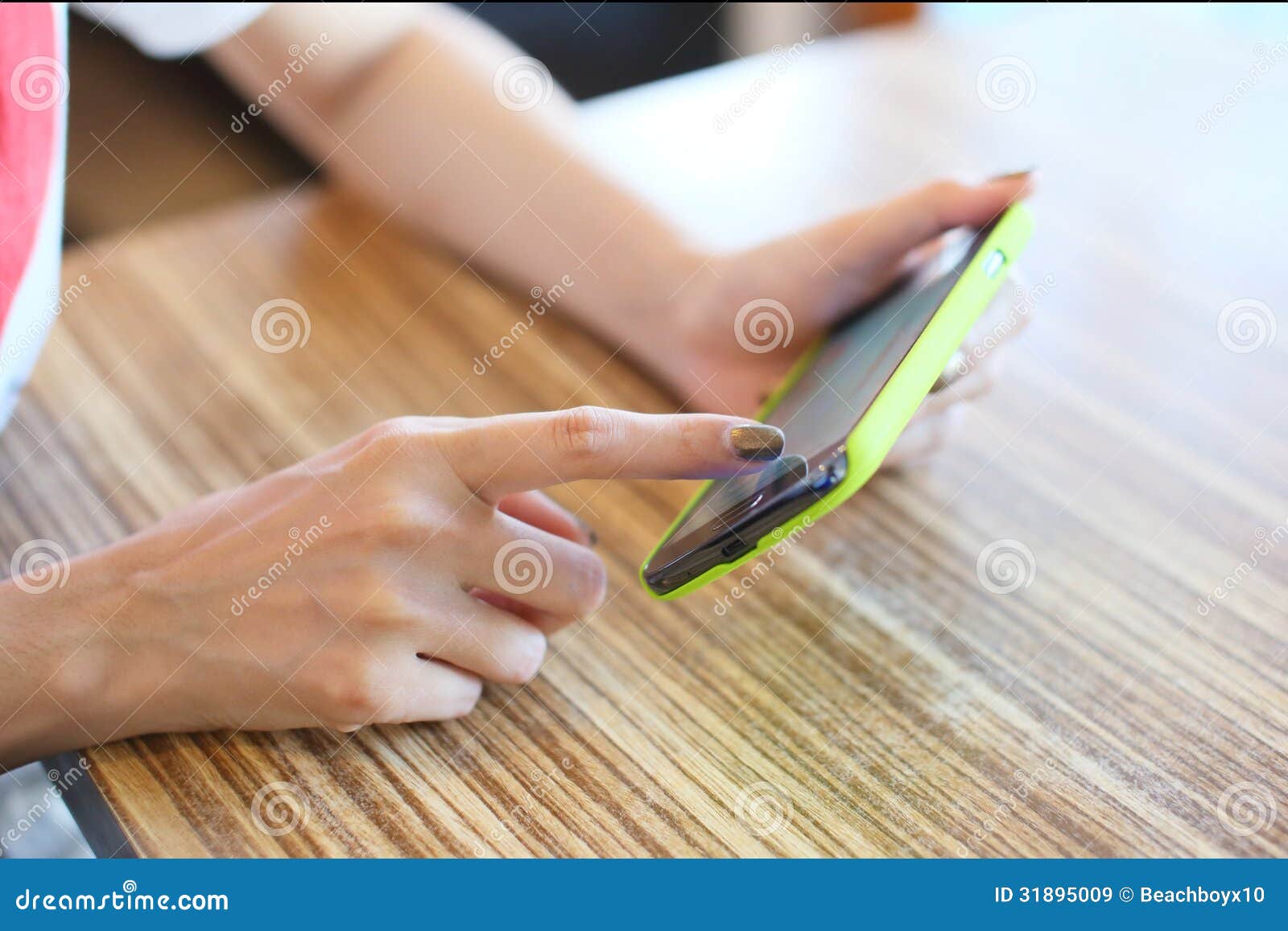 Hand and mobile phone stock image. Image of communication - 31895009