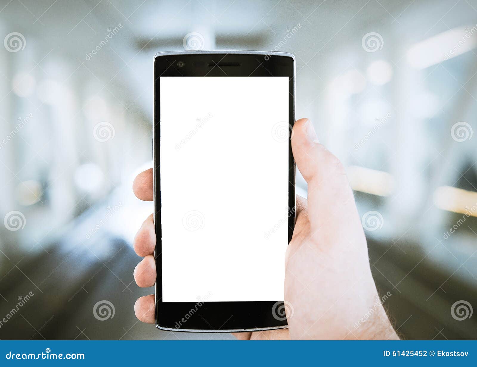 Hand with Modern Smartphone Stock Photo - Image of phone, blured: 61425452