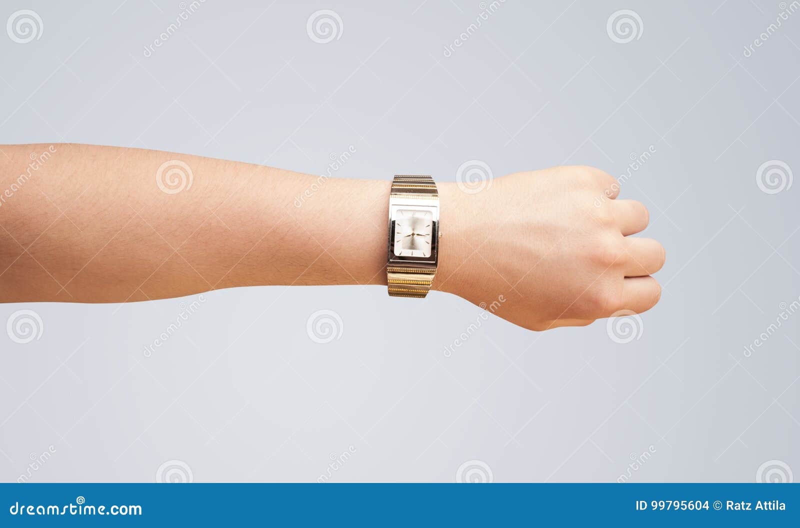 Hand with Watch Showing Precise Time Stock Photo - Image of fashion ...