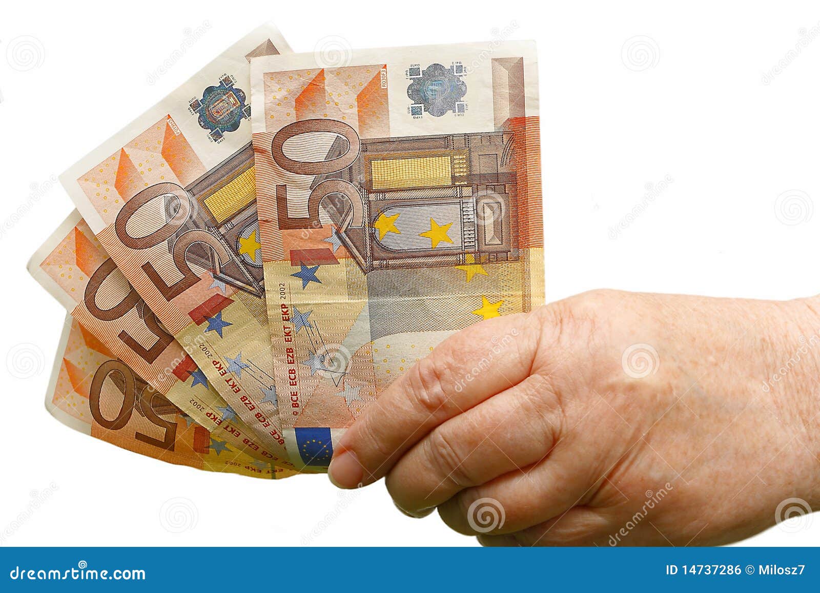 Hand with money euro stock photo. Image of banknotes - 14737286