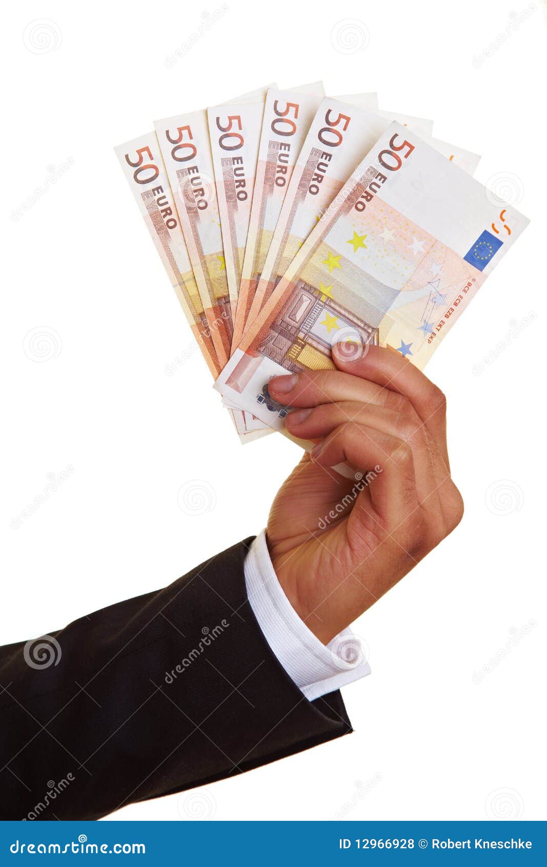 Hand with money fan stock photo. Image of corporate, financial - 12966928