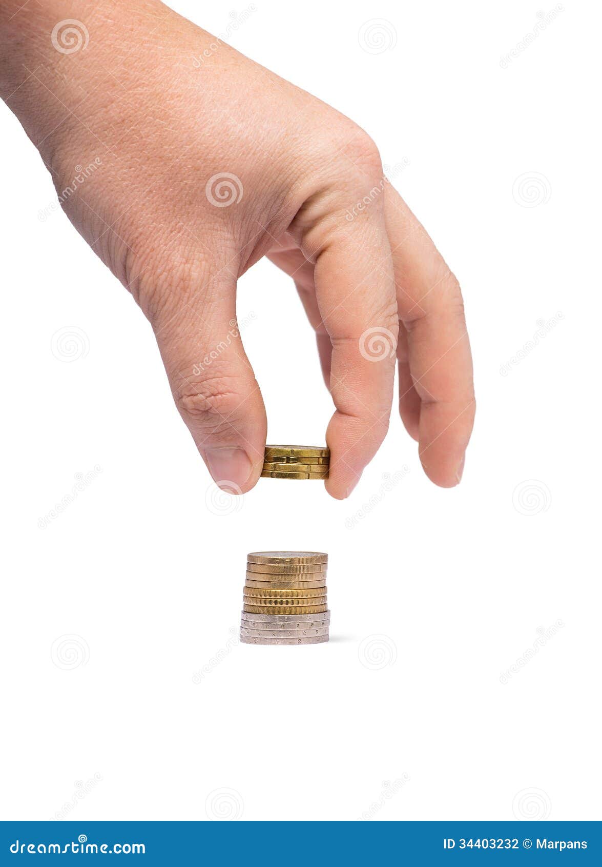 Hand with money, savings stock photo. Image of fingers - 34403232