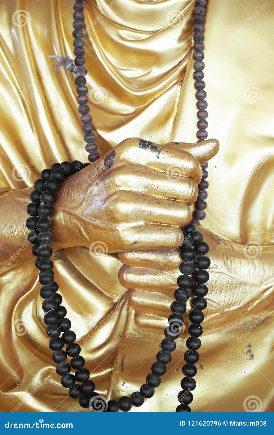 Hand monk statue stock photo. Image of color, iron, gold - 121620796