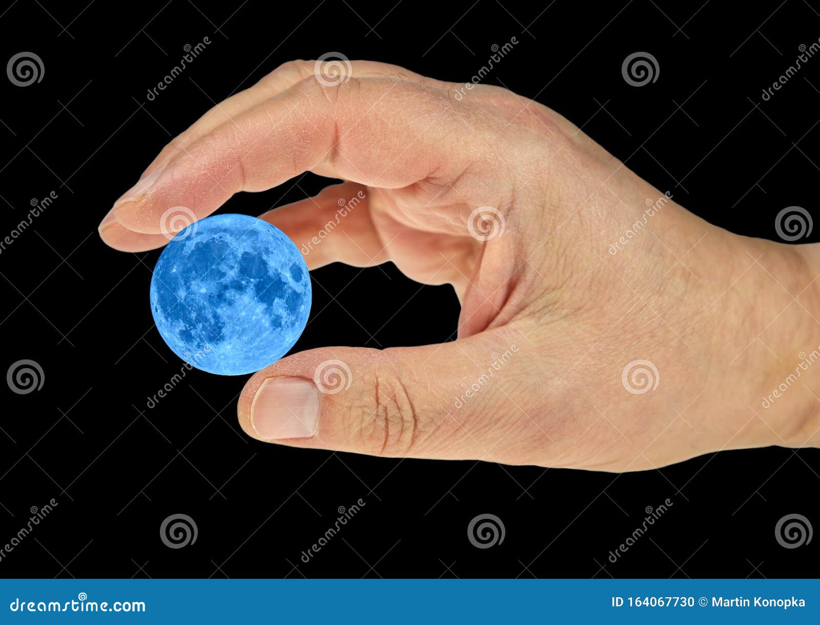 Hand with moon stock photo. Image of grab, hand, circle - 164067730